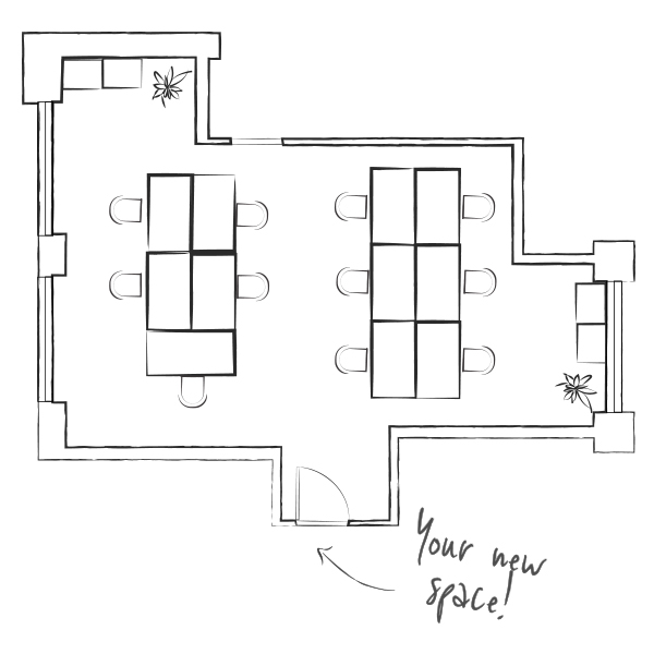 12 Person Workspace - Kirkstall Road - Bracken Workspace Plus
